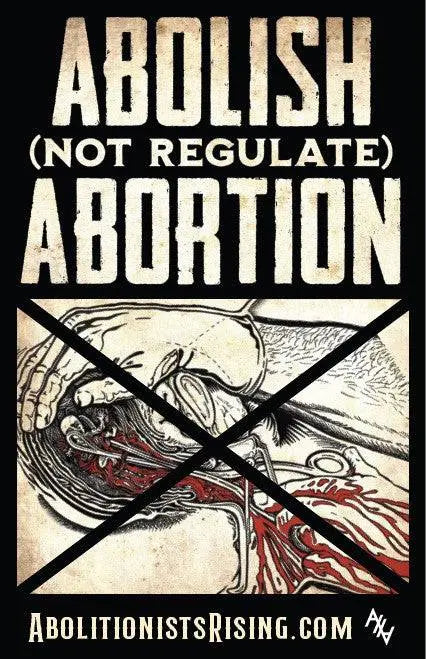 Abolish Not Regulate Sign | Abolitionists Rising Gear Store