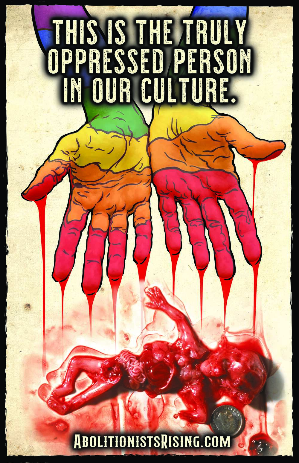 Truly Oppressed Person - Pride Sign | Abolitionists Rising Gear Store