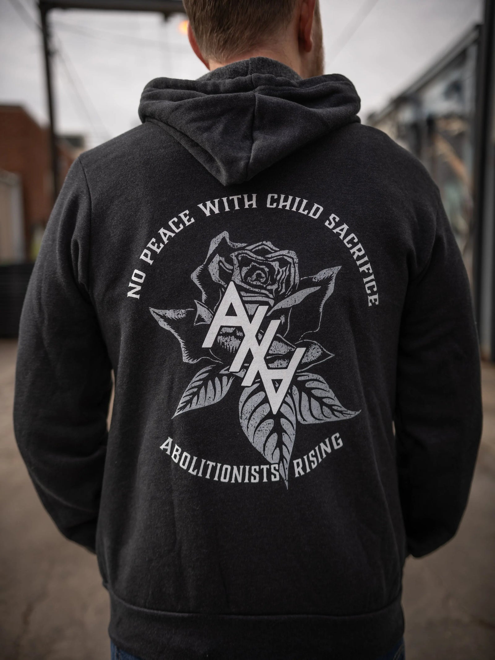 Abolitionist "White Rose" A//∀ Hoodie - Abolitionists Rising Gear